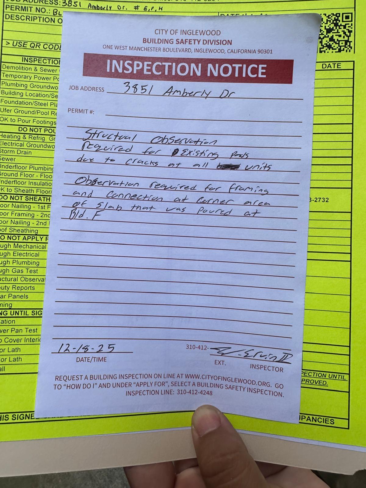 Building Permit Number